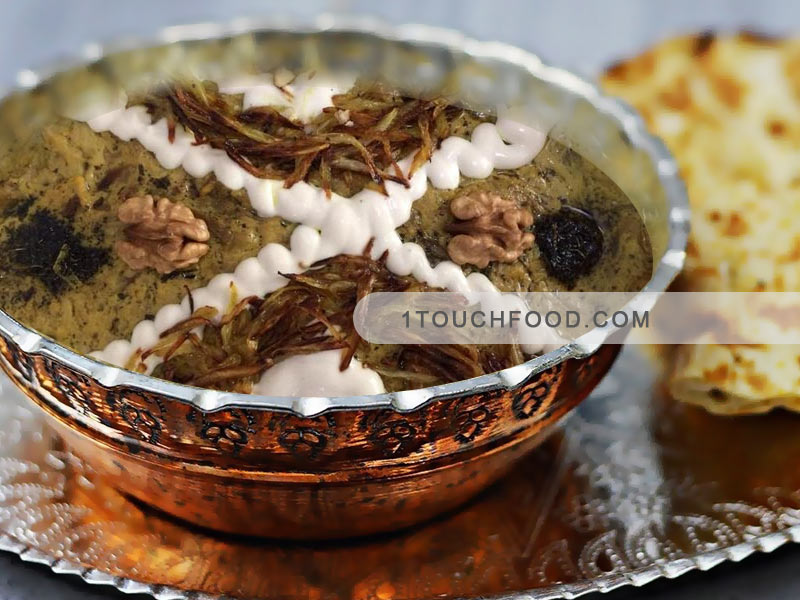 Como preparar sopa de berinjela e coalhada de Kermani para 6 pessoas ...