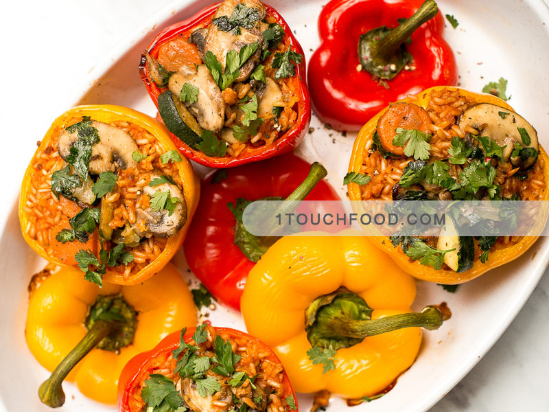 How to make stuffed bell peppers for 4 people - Online cooking tutorial