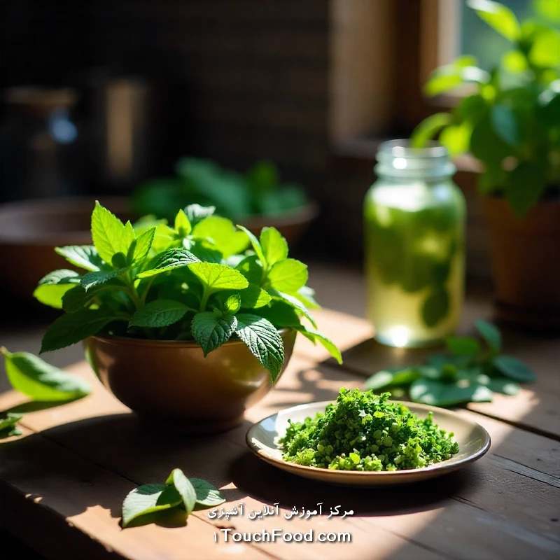 Mint calories and its nutritional value table in 100 grams, accurate ...