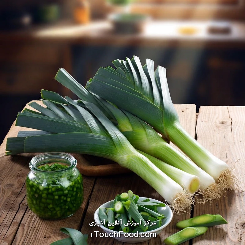 Leek calories and its nutritional value table per 100 grams, accurate ...